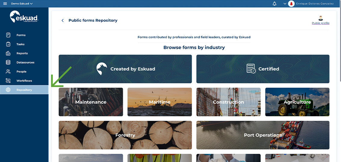 Repositorio | Eskuad